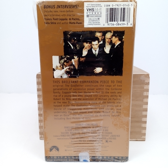 Paramount | Media | The Godfather Part 2 Double Vhs Tapes Factory ...
